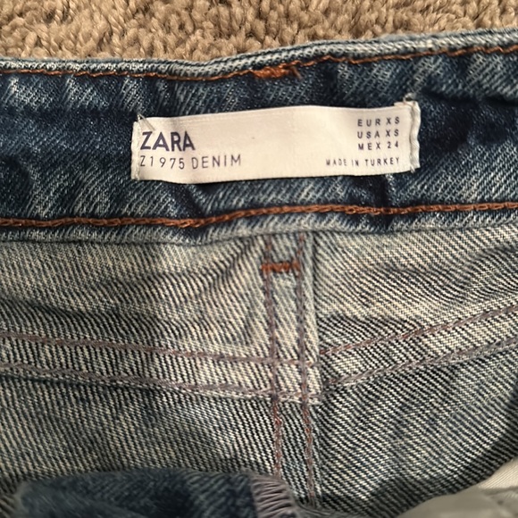Zara | Skirts | Zara Denim Skort Runs Big | Poshmark